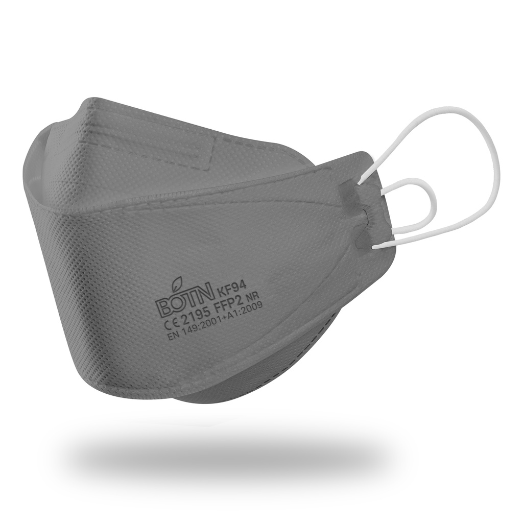 BOTN KF94 mask Disposable mask Medium size Earloops Adjustable DarkGrey ...