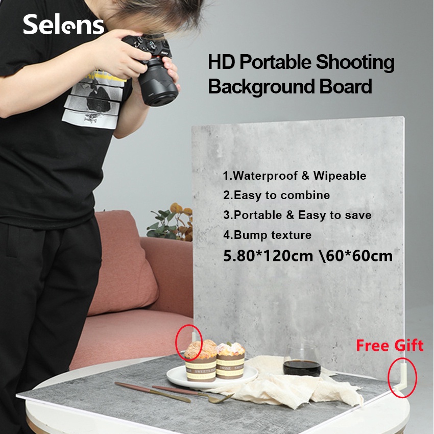 Selens 80x120cm Hard Background Board for Photography Photo Backdrop ...