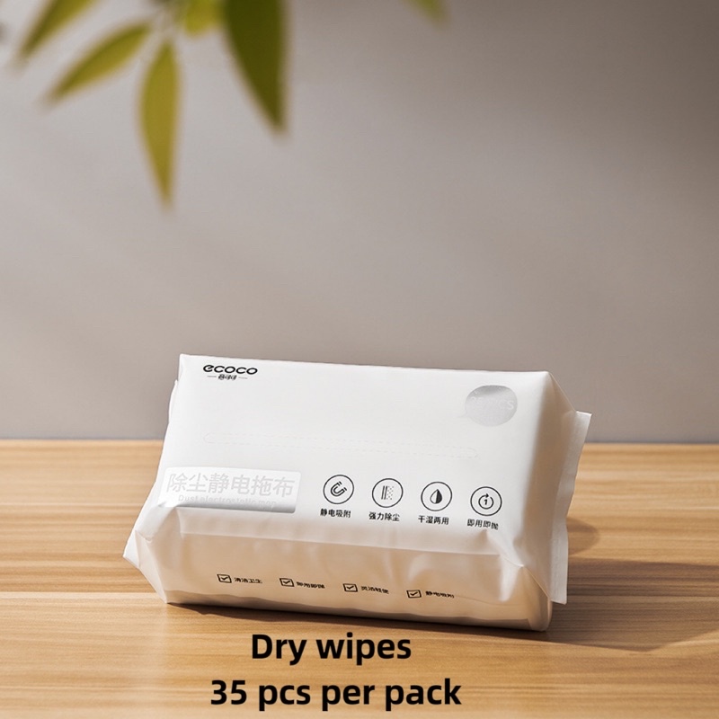 Ecoco flat mop, electrostatic dust mop, 360 rotatable mop, disposable ...