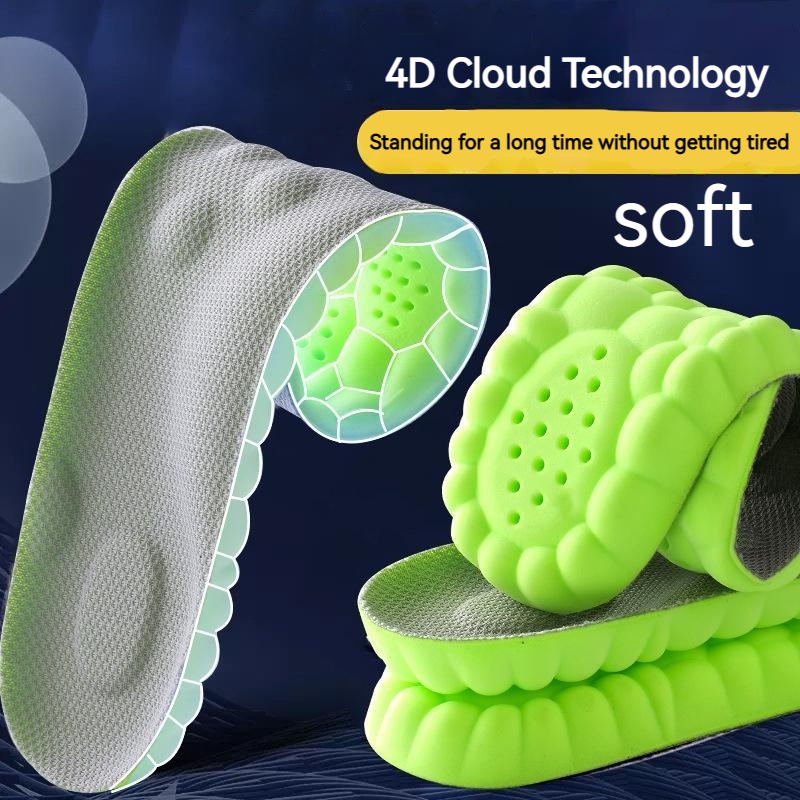 4D sports insole, soft, suitable for both men and women, 鞋垫 ...