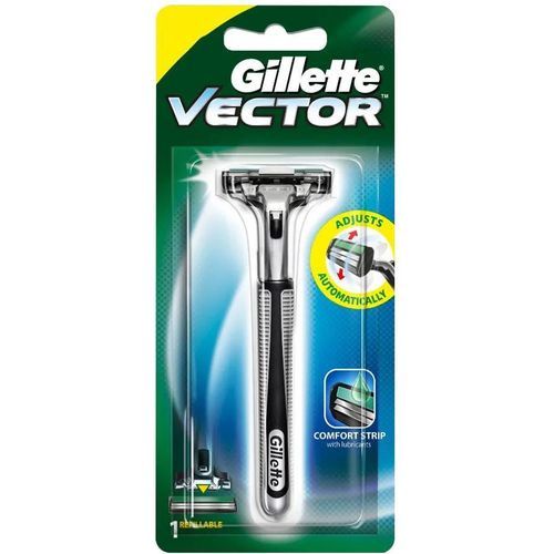 Gillette Vector Plus Manual Shaving Razor 20g | Shopee Singapore