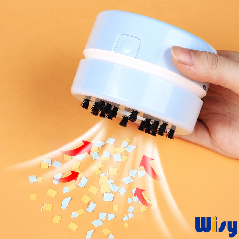 [SG Stock] Deli Desktop Mini Vacuum Cleaner USB Rechargeable Cordless ...