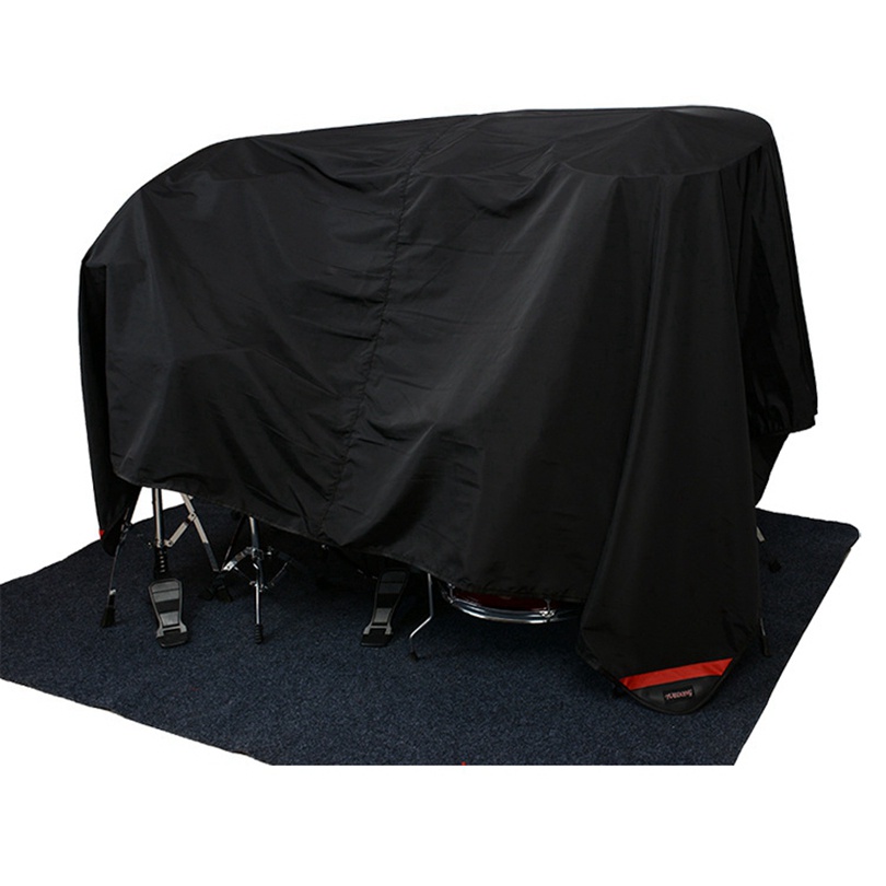 Dust Prevention Oxford Fabric Water Resistant Black Drum Set Dust Cover ...