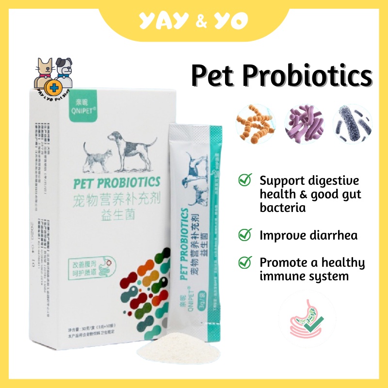 Yay&Yo Probiotic for Dog Pet Cat Vitamin Probiotik Prebiotic Probiotic ...