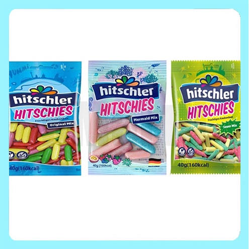 [Hitschler] Hitschies Original, Sour, Mermaid Sugar Cane Jelly Chewy ...
