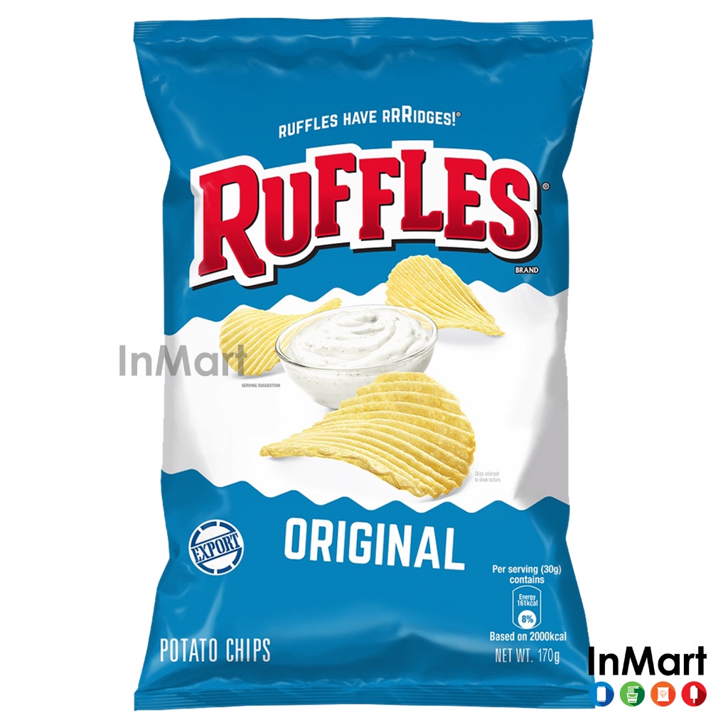 Ruffles Potato Chips 170g 莱芙士马铃薯片 原味 | Shopee Singapore