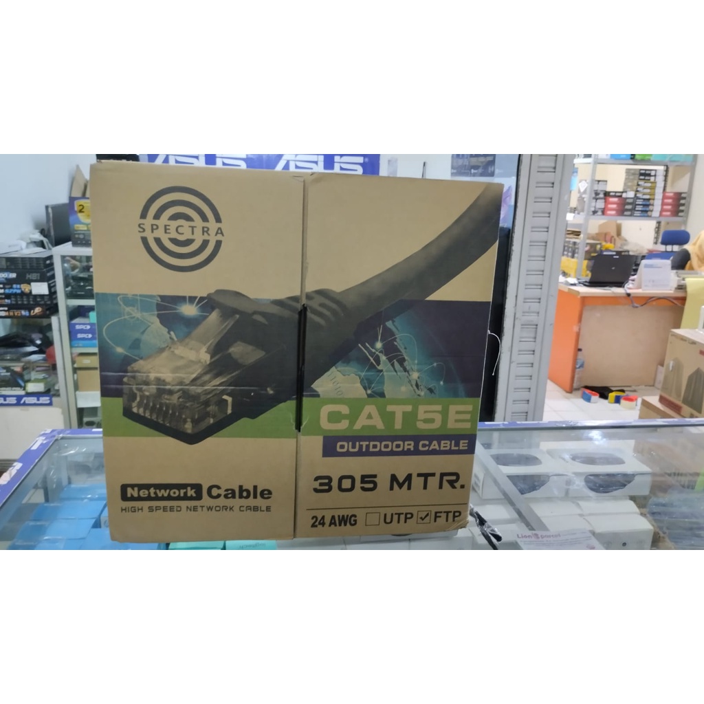 Lan cable ftp outdoor cat 5e 305 meters / ftp outdoor cat 5 spectra ...