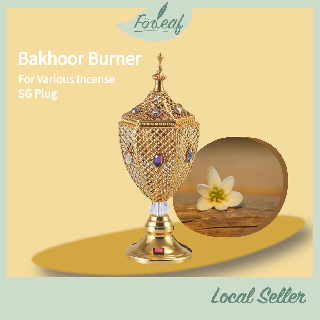 Forleaf Electric Bakhoor Incense Burner Oud Mabkhara Arabic Fragrance ...