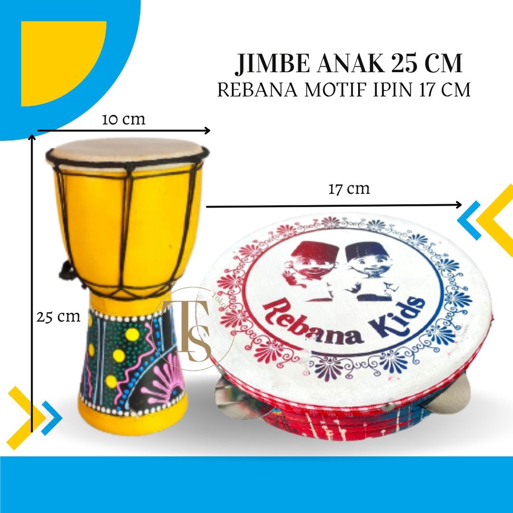 Children's Toys Package Jimbe and Rebana Hadroh Educational Drum Drum ...