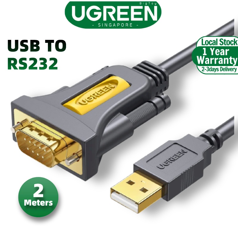 UGREEN USB to RS232 COM Serial PDA 9 DB9 Pin Cable Adapter with PL2303 ...