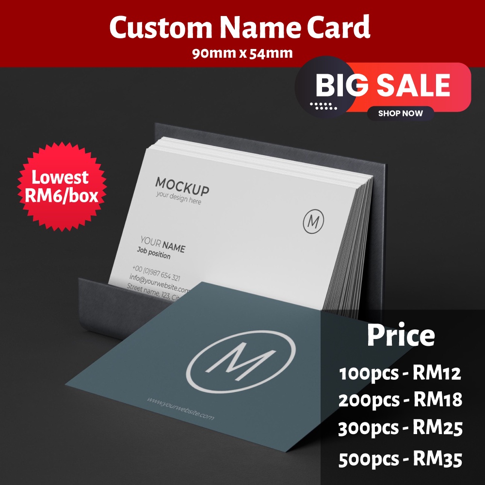 2-sided Business Card/Name Card Printing [ Design][ONLY Printing ...