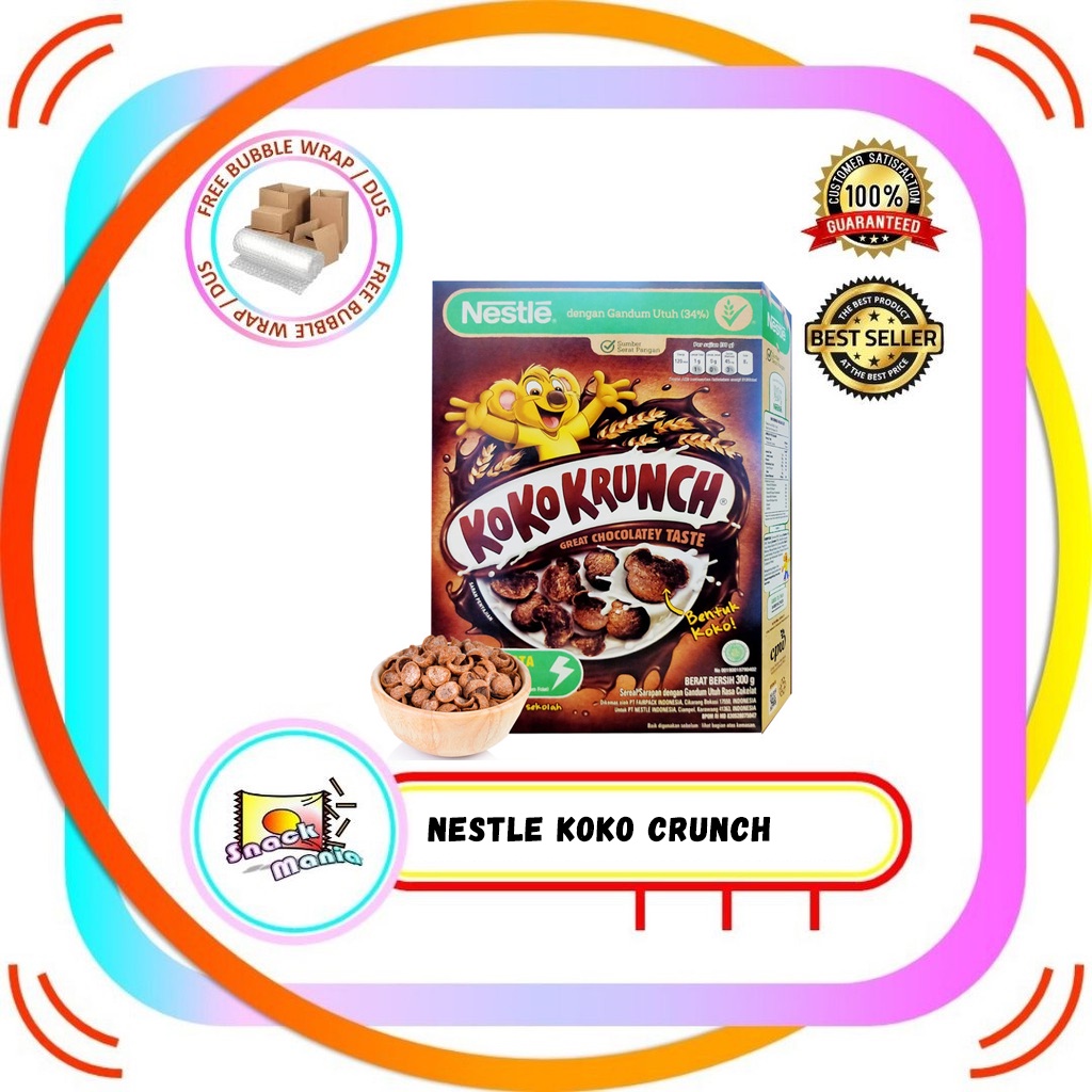 Nestle Koko Krunch Cereal 300gr Chocolate Wheat Breakfast Cereal ...