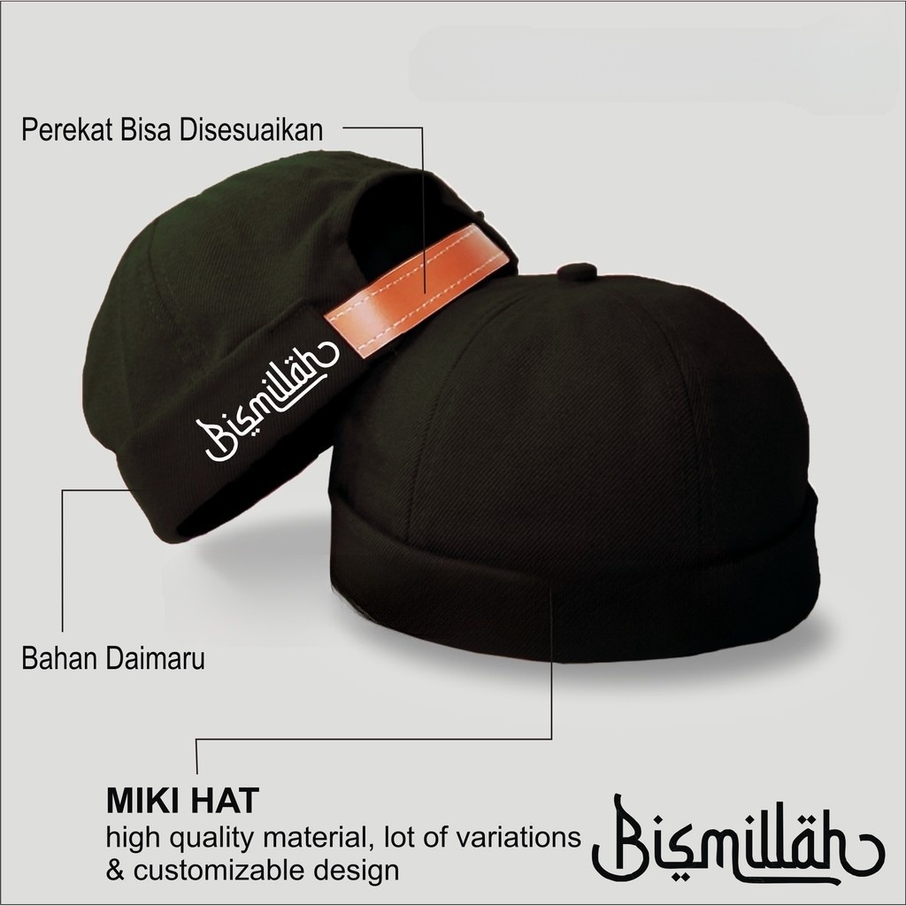 Peci Miki Hat ADULT Peci Miki Hat BISMILLAH Kopiah Peci UAS | Shopee ...
