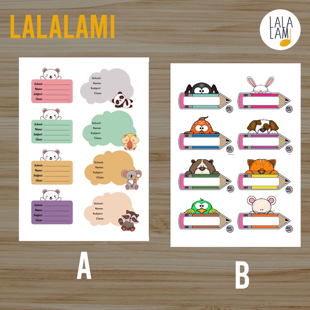 School Children's Book Stickers, A5 Label Stickers, Aesthetic Stickers ...