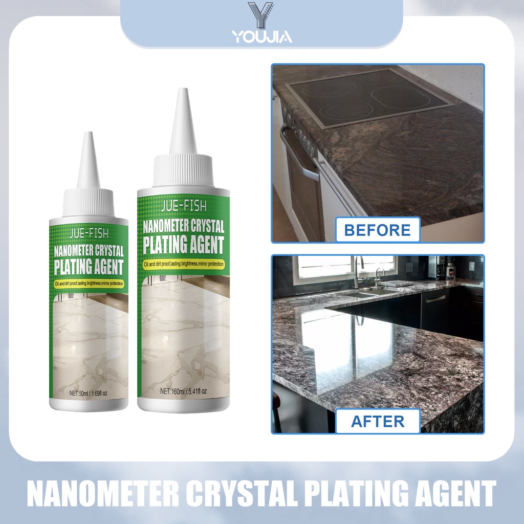 JUE-FISH Kitchen Nano Crystal Plating Agent Wood Furniture Marble ...