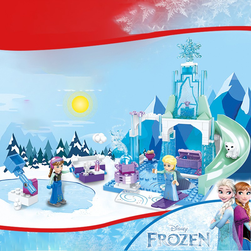 Disney Frozen Compatible LEGO Princess Elsa Ice Castle Friends Dream ...