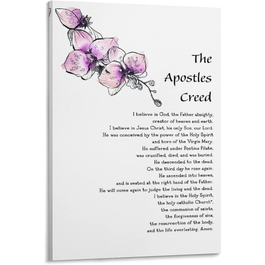 Wall Painting Apostles Creed Bible Verse Christian Wall Art Bible ...