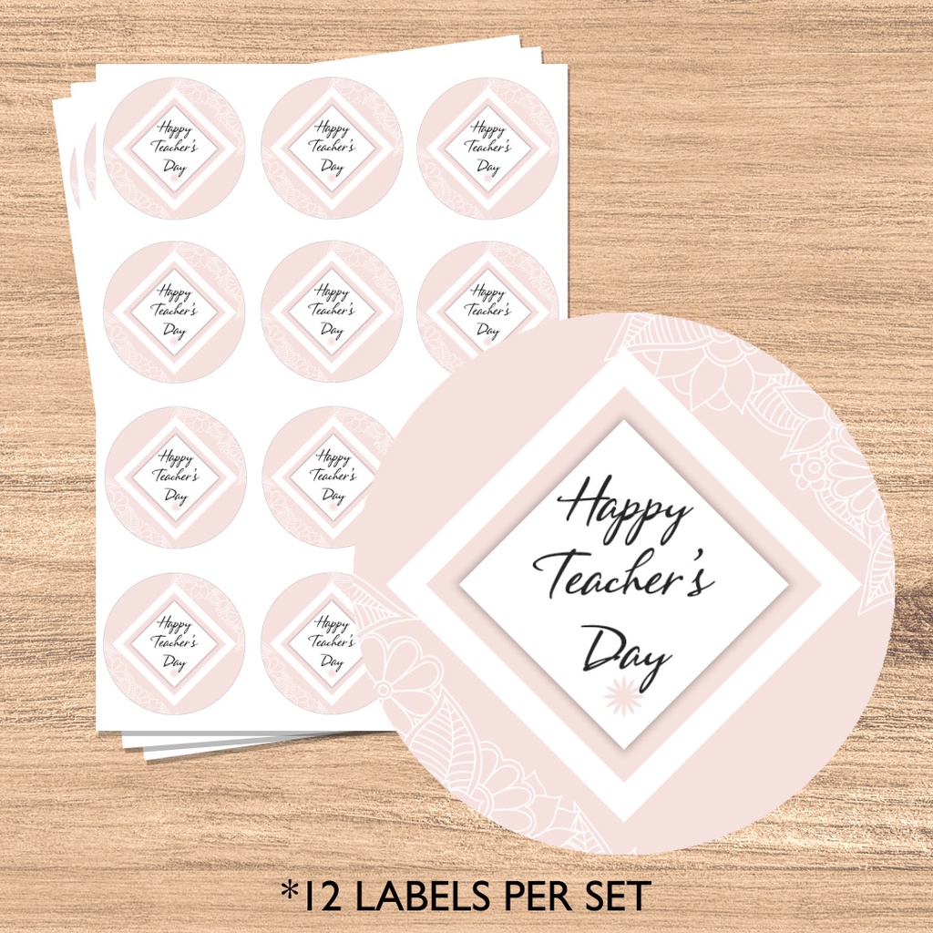 Happy Teachers Day Labels, Stickers Labels, Appreciation Day, Thank You ...