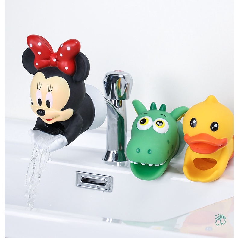 Cute Children/Kids Cartoon Characters Water Tap Faucet Silicon Extender ...