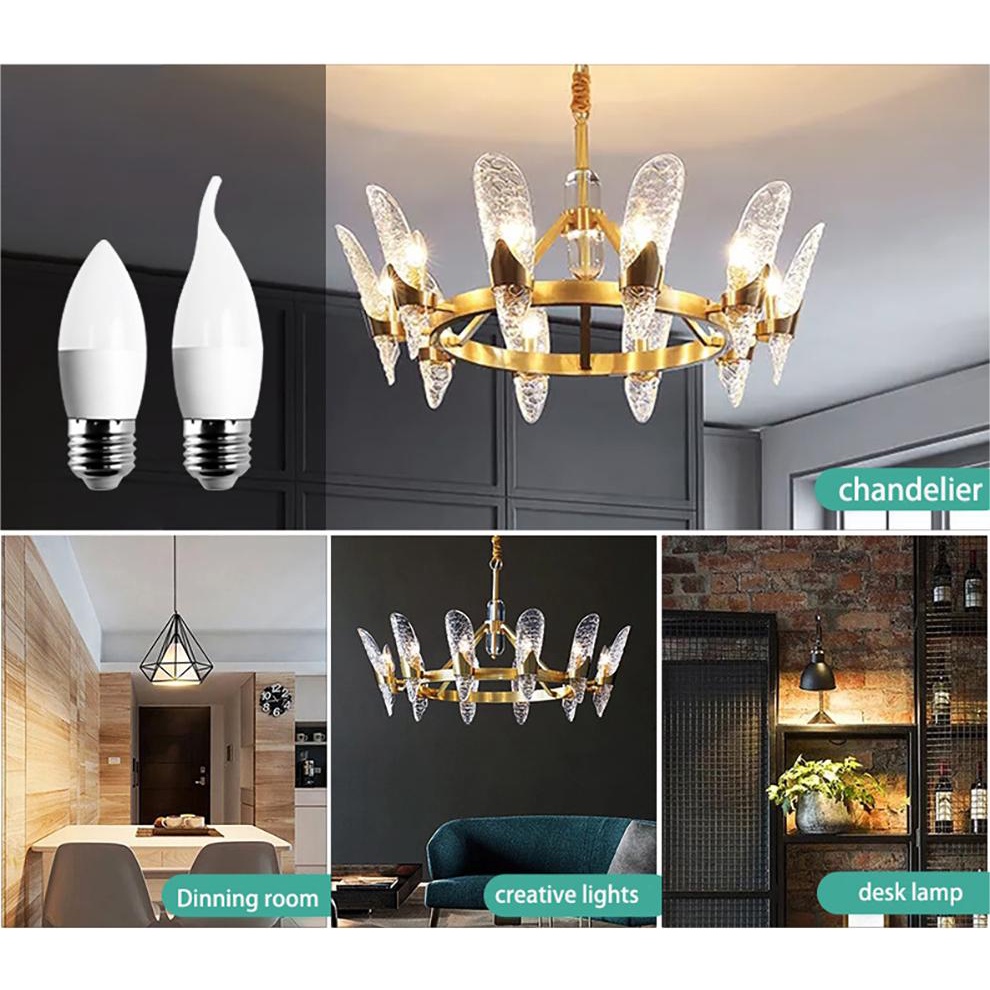 NEW Led Light Bulb E14 E27 LED Lamp lndoor Light 3W LED Candle Bulb ...