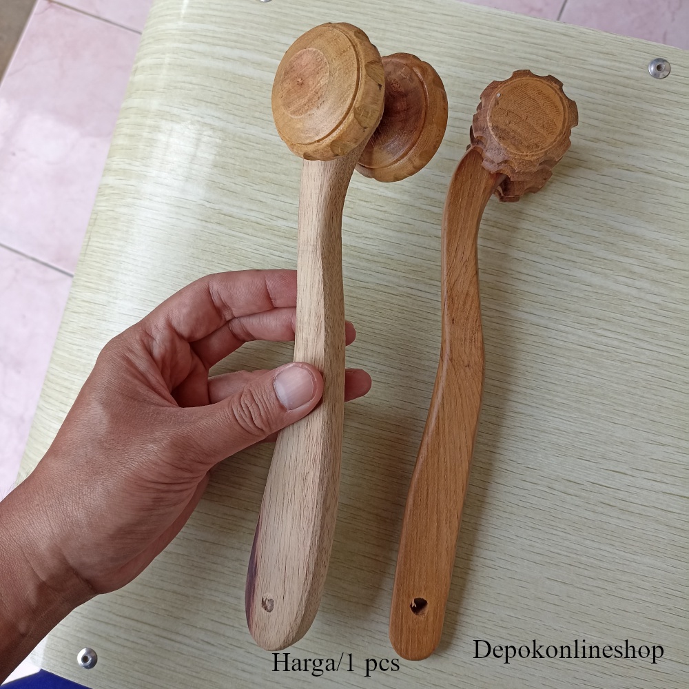 Kayu Massage Tool Roller Calf Leg Pijet Reflexology Therapy Roll Foot