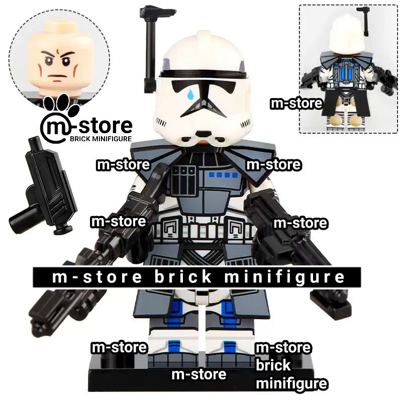 Brick star wars clone wars clone trooper tup ct-5385 mini toy figure ...