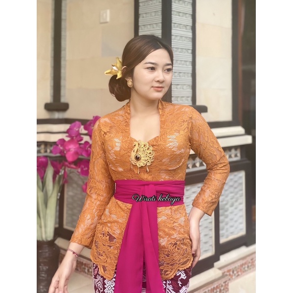 Kebaya bali Brocade strait sofia Long Sleeve | Shopee Singapore