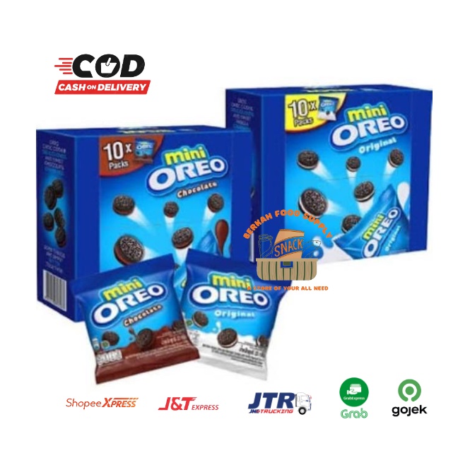 ( BLESSING ) MINI OREO Sandwich Biscuits 21gr x 10 pcs BOX Original ...
