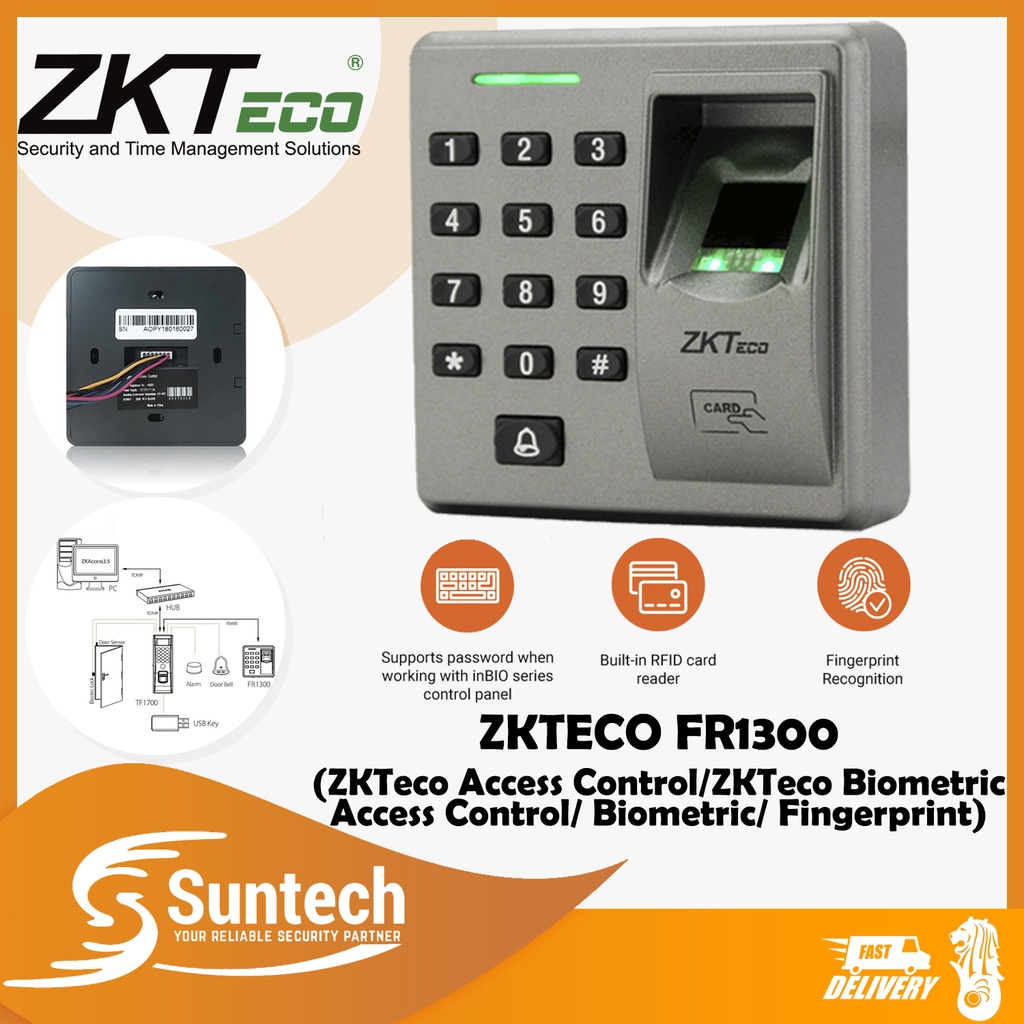 ZKTeco FR1300 (ZKTeco Access Control/ZKTeco Biometric / Access Control/ Biometric/ Fingerprint ...