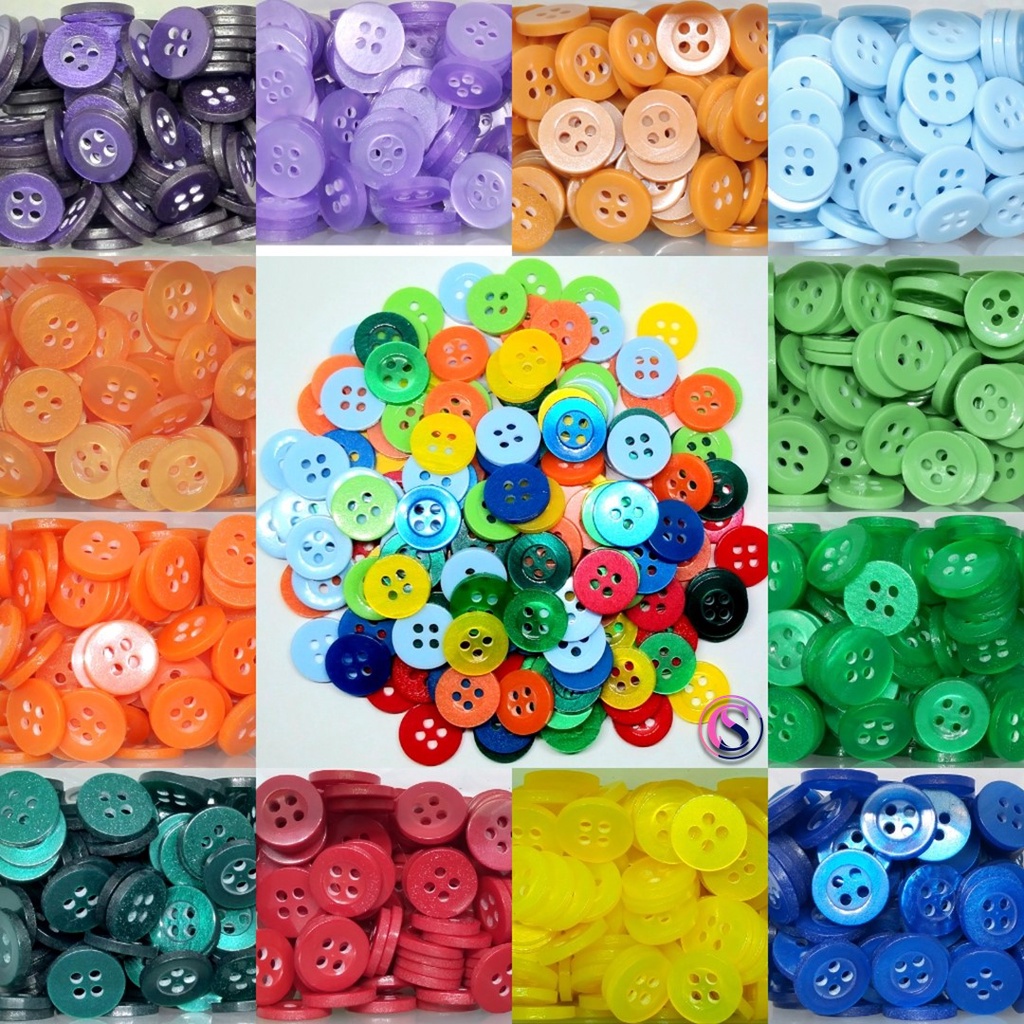 11mm 4-hole Shirt Buttons/18L 4-hole School Uniform Buttons 144pcs ...