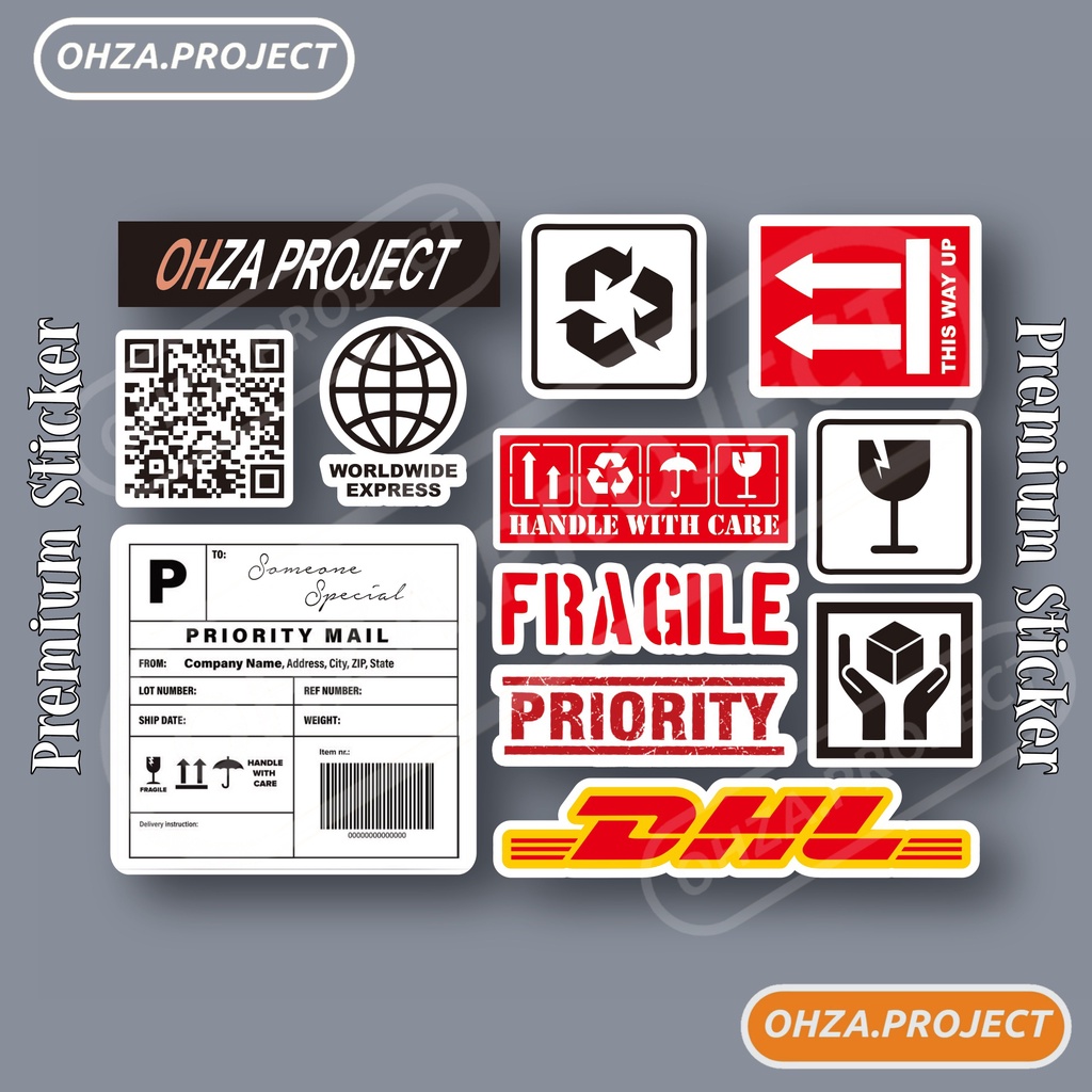 Aesthetic STICKER HANDPHONE STICKER HP LAPTOP HELMET FRAGILE DHL SS ...
