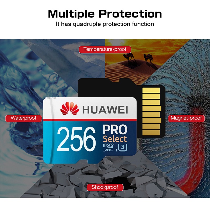 blue Huawei Memory Card PRO Plus Micro SD/tf Card 64gb 128GB 256GB ...
