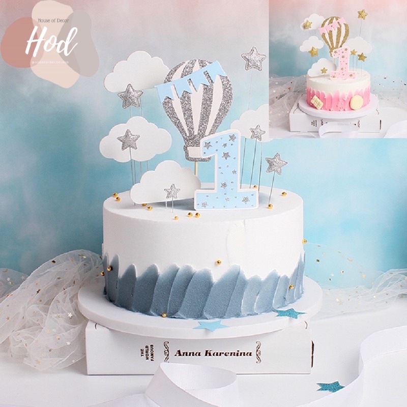 Topper One Set Hot Air Balloon Cake Decoration Air Balloon Shape For ...