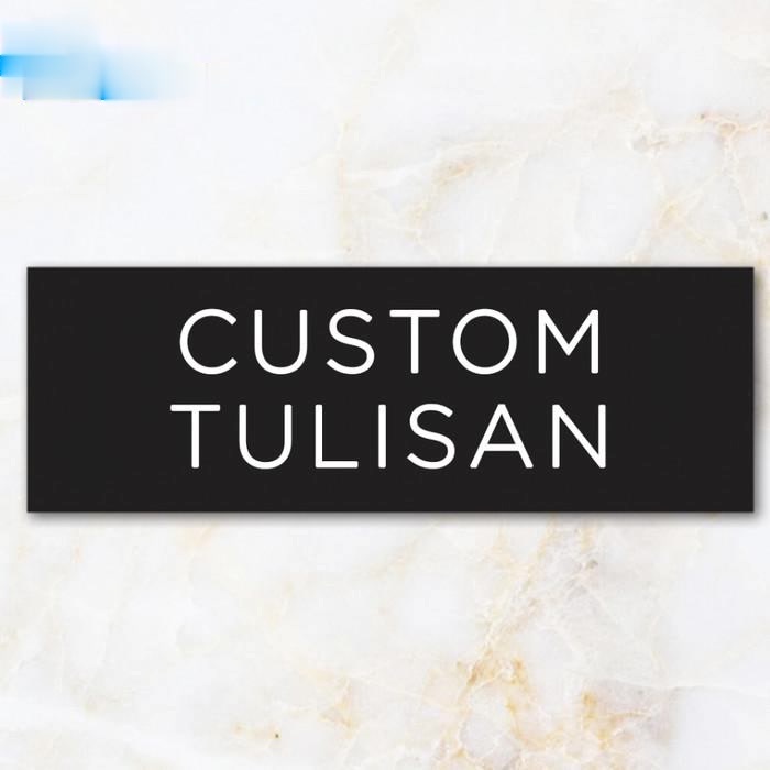 HITAM Custom Sign Room Name | Custom Writing Sign Board Acrylic - Black ...