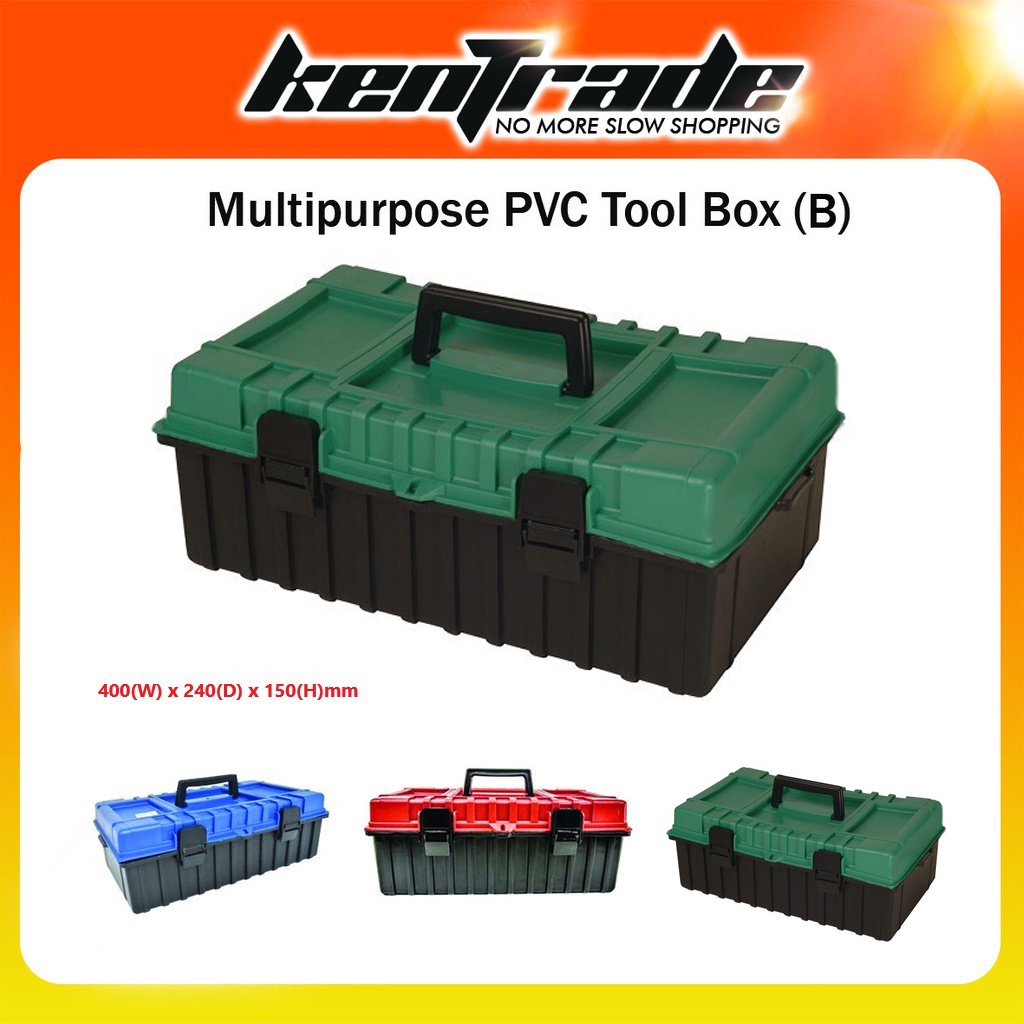 Multipurpose PVC Plastic Tool Box Storage (B) | Shopee Singapore