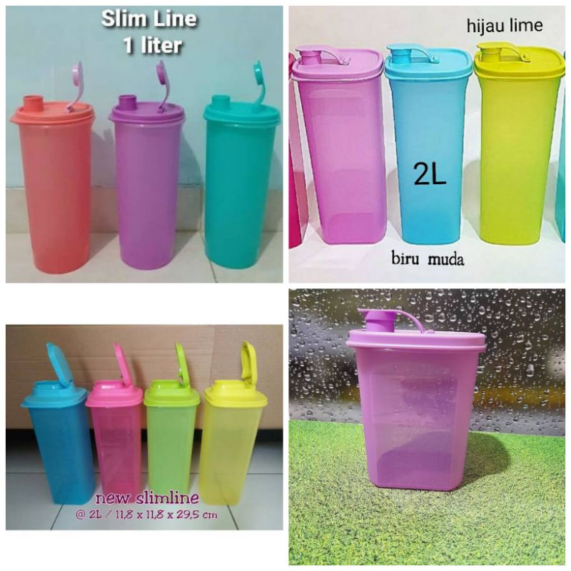 Tupperware slim line 2 L refrigerator bottle 2L strainer slimline ...