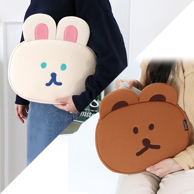 11" Romane DonatDonat Bunny&Bear Unique Padded Tablet Bag Case Pouch ...