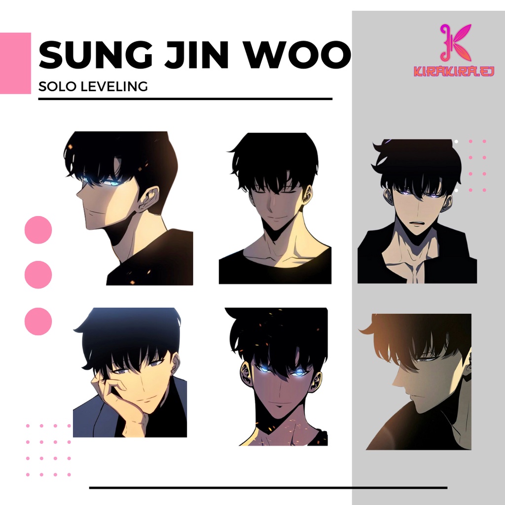 STICKER Sung Jin Woo Solo Leveling Vinyl Water Proof Manhwa Sticker ...