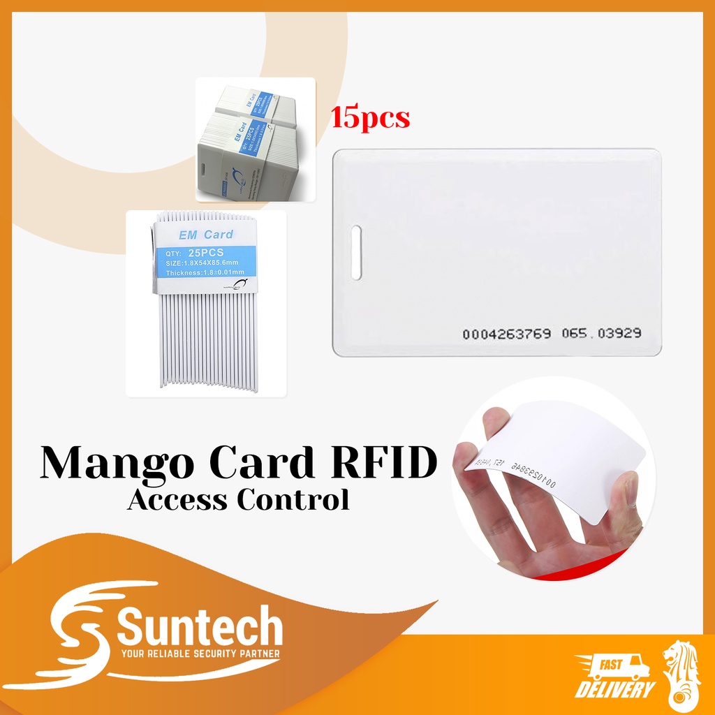 Mango Card RFID Access Control 15pcs | Shopee Singapore