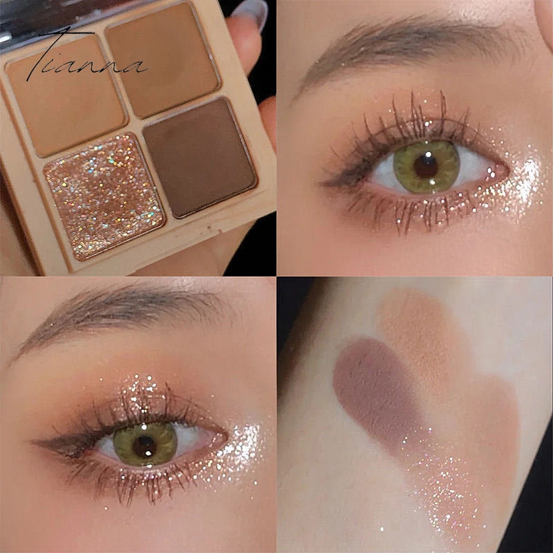 NEW 4 Colors Eyeshadow Long Lasting Makeup Pumpkin Eyeshadow Palette ...