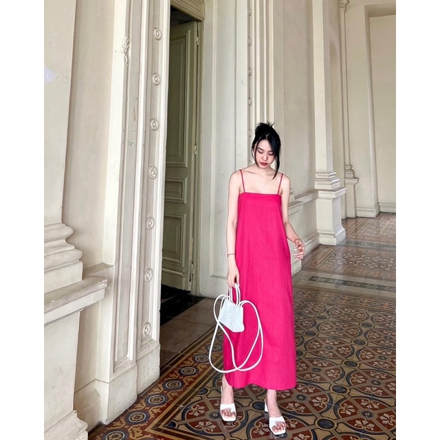 SPECIAL VERSION - Pink 2-Strap Dress (original photo) | Shopee Singapore
