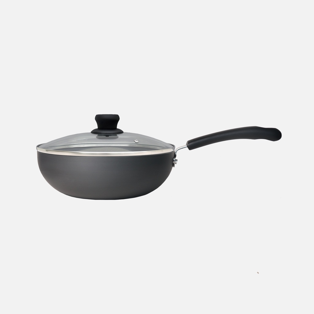 24CM WOK/WOKPAN • SUPER B Singapore • Anodized Wok / Frying Pan / Fry ...