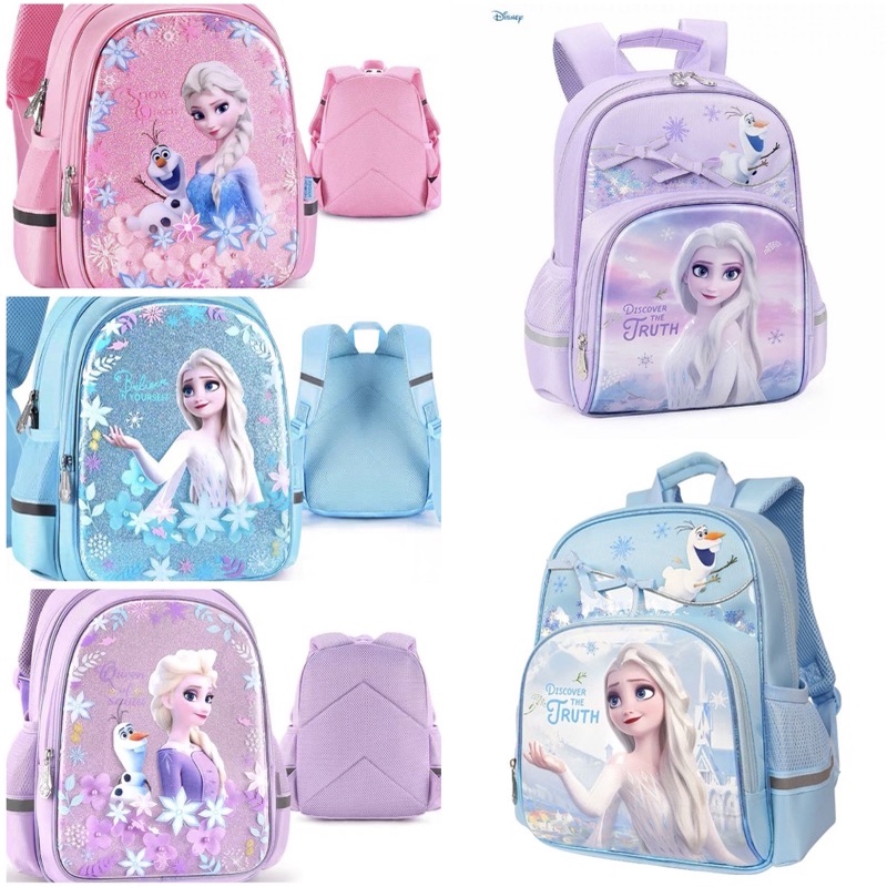 [SG Ready Stock] Disney Frozen Backpack Elsa School Bag Anna Olaf (3 ...