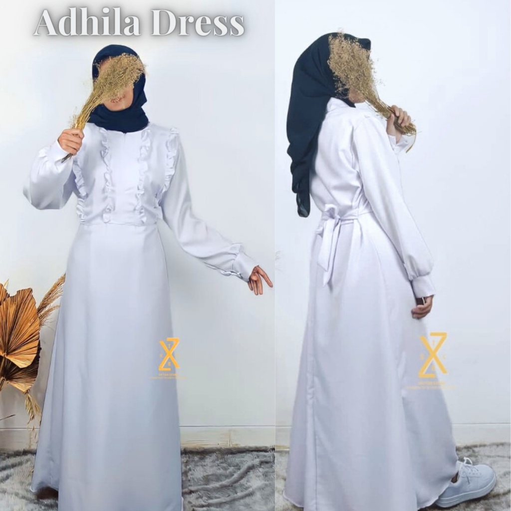 PUTIH A White Dress-Simple Elegant Dress-Eid Dress-Eid Dress 2023-eid ...
