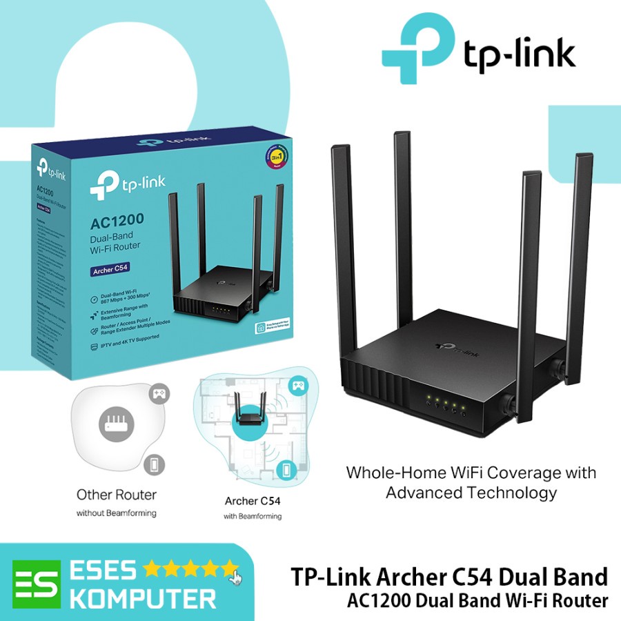 Tp-link Archer C54 AC1200 Dual Band Wireless MU-MIMO WiFi Router ...