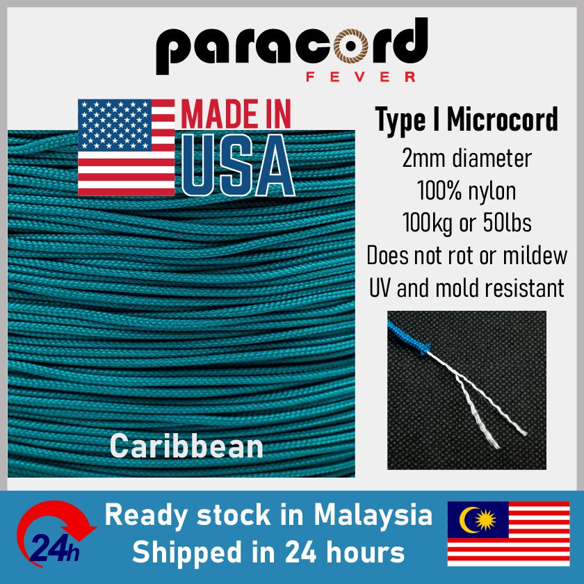 - 2mm Type I 95 Tali Microcord Rope Thin Micro Parachute Cord String ...