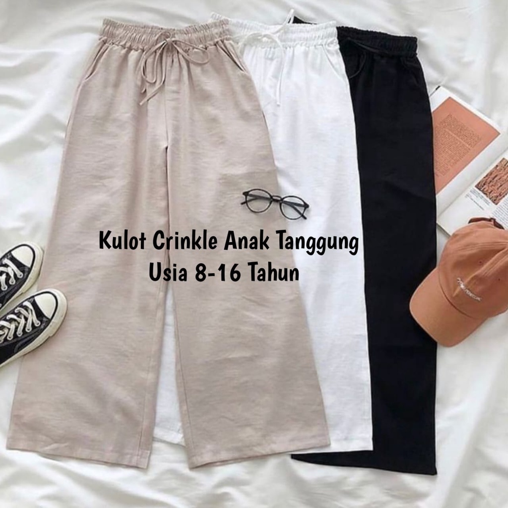 Crinkle Culottes For Girls Aged 8_16 Years/Children's Crinkle Culottes ...