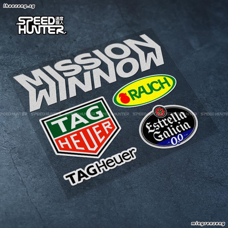 New Product F1 Racing Series Sponsor Sticker logo Decoration Waterproof ...