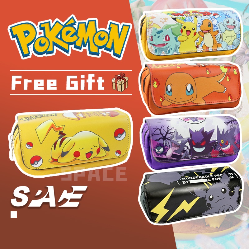Pokemon Pencil Case Cartoon Anime Pikachu Pencil Case School Student ...