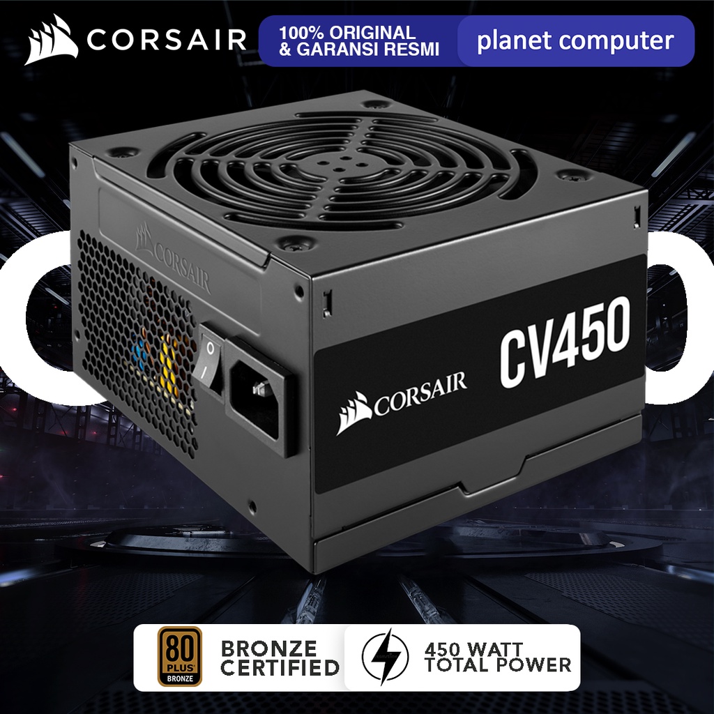 Corsair CV450 450w 80plus Bronze Certified PSU/ Power Supply | Shopee ...
